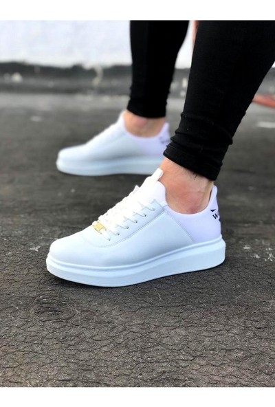Bpm WG030 Beyaz Kalın Taban Casual Erkek Ayakkabı