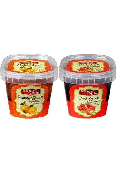 Sabıroğlu Reçel Kova Portakal + Çilek 800 gr Sabıroğlu Reçel Kova Portakal + Çilek 800 gr
