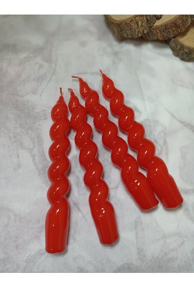 Decobe 4 Lü Italyan Şamdan Mum 17 cm Lüks Decobe 4 Lü Italyan Şamdan Mum 17 cm Lüks