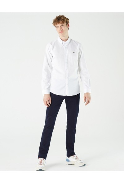 Lacoste Regular Fit Erkek Beyaz Gömlek Lacoste Regular Fit Erkek Beyaz Gömlek