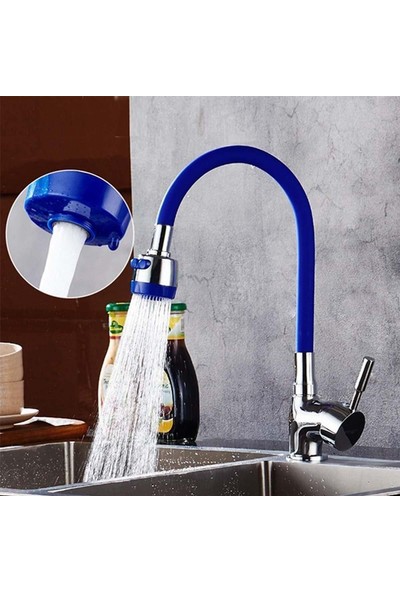 Xnews Oynar Başlıklı Tasarruflu Kubar Musluk Borusu ve Başlığı Mavi- Xnews Oynar Başlıklı Tasarruflu Kubar Musluk Borusu ve Başlığı Mavi-