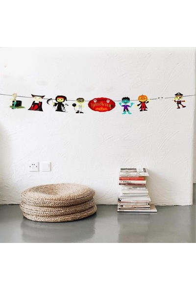 Xnews Cadılar Bayramı Halloween Şekilli Banner Flama Süs 3 Metre Xnews Cadılar Bayramı Halloween Şekilli Banner Flama Süs 3 Metre