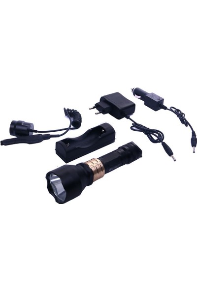 Xnews Orjinal 600 Lümen Özel Şarjlı Tüfek Avcı Feneri WT-016