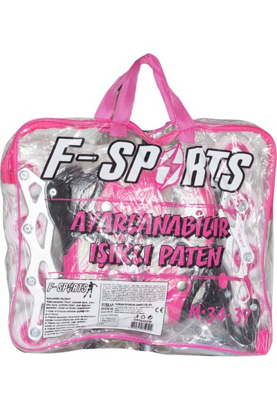Furkan Toys F-Sports 2+2 Ayarlanabilir Ön Tekerleği Işıklı Metal Alıştırma Pateni Çanta Hediyeli Furkan Toys F-Sports 2+2 Ayarlanabilir Ön Tekerleği Işıklı Metal Alıştırma Pateni Çanta Hediyeli
