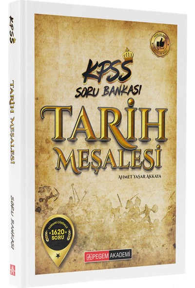 Pegem Akademi Yayıncılık KPSS Tarih Meşalesi Soru Bankası - Ahmet Yaşar Akkaya