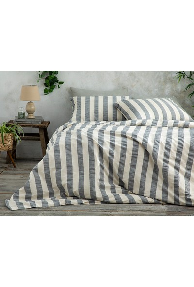 English Home Billowy Gofre Çift Kişilik Nevresim Takımı 200X220 cm Lacivert