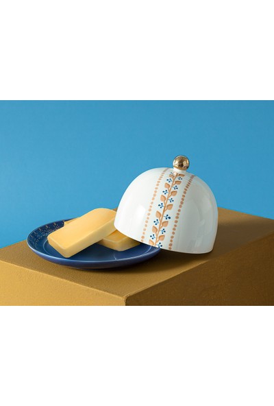 English Home Ethnic Lines New Bone Tereyağlık 15 x 10 cm Mavi English Home Ethnic Lines New Bone Tereyağlık 15 x 10 cm Mavi