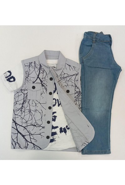 Garland Stop Follow Ing Me Yazılı Yelekli Pantolonlu 3 Lü Takım Garland Stop Follow Ing Me Yazılı Yelekli Pantolonlu 3 Lü Takım