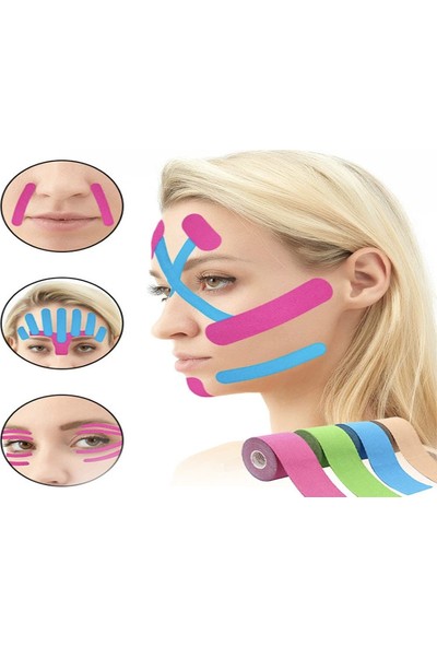 İnobag Yüz Kaldırma ve Kırışıklıklar Için Kinezyo Ten Rengi Bant