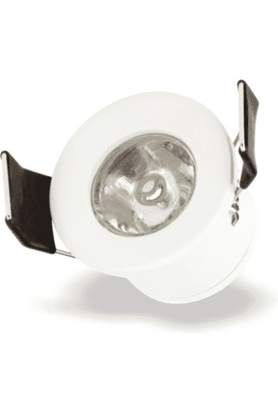 Helıos HS-1207 Beyaz Kasa Yuvarlak Spot