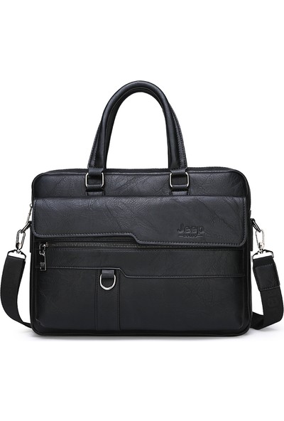 Jeep Erkek Taşınabilir Evrak Çantası İş Banliyö Çantası Pu Deri Bilgisayar Çantası (Yurt Dışından) Jeep Erkek Taşınabilir Evrak Çantası İş Banliyö Çantası Pu Deri Bilgisayar Çantası (Yurt Dışından)