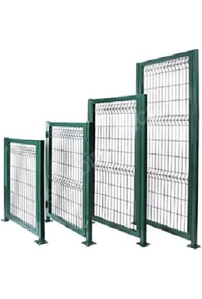 Apamall Tek Açılır Bahçe Kapısı Panel Çit (1MX1M) (Yeşil)