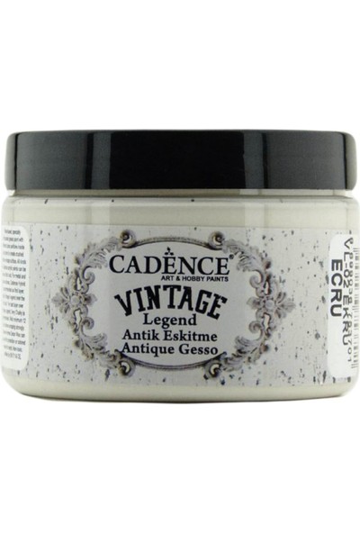 Vintage Legent Antik Eskitme Boyası 150ML 2 Ekru Vintage Legent Antik Eskitme Boyası 150ML 2 Ekru