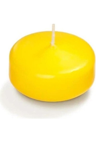 Piyop 12 Li Sarı Suda Yüzen Mum Piyop 12 Li Sarı Suda Yüzen Mum