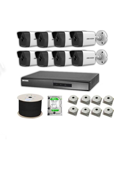 Hikvision 2mp Mikrofonlu 8 Kameralı 2tb Disk Tak Çalıştır Hazır Ip Kamera Seti Hikvision 2mp Mikrofonlu 8 Kameralı 2tb Disk Tak Çalıştır Hazır Ip Kamera Seti