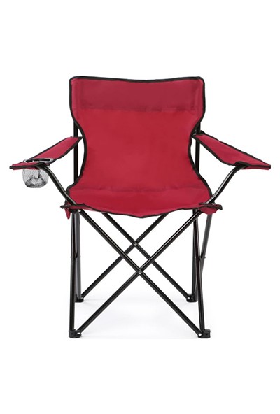 Evim Katlanabilir Kamp Sandalyesi Kırmızı Evim Katlanabilir Kamp Sandalyesi Kırmızı