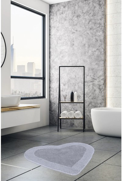 Iva Home Collections Kalp Tufting Pamuklu Paspas Gri ( 60 x 60 ) Iva Home Collections Kalp Tufting Pamuklu Paspas Gri ( 60 x 60 )