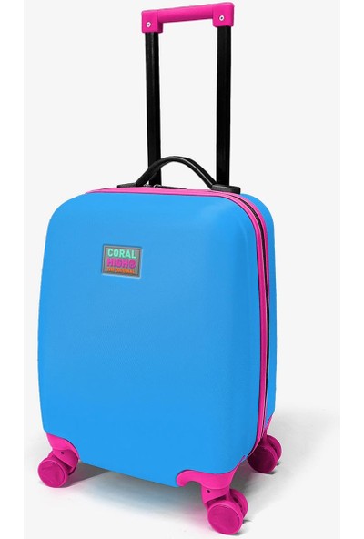 Coral High Mavi Pembe Fitilli Çocuk Valiz