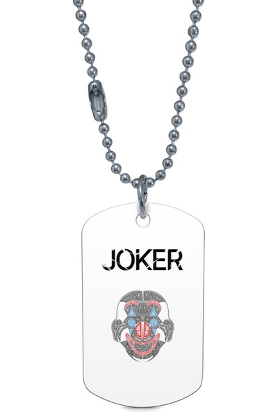 Astak Joker Gümüş Renk Kolye DFT1043