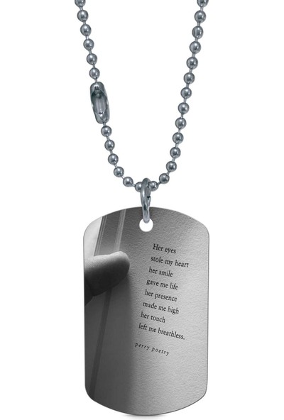 Astak Sözler Gümüş Renk Kolye DFT3323