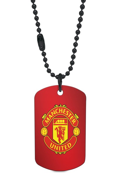 Astak Manchester United Siyah Renk Kolye DFT4394