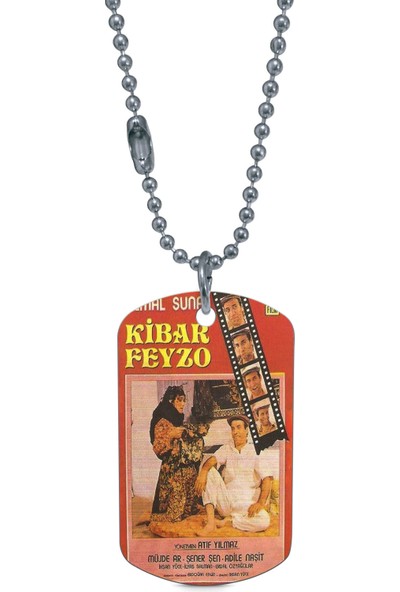 Astak Kibar Feyzo Kemal Sunal Gümüş Renk Kolye DFT2354