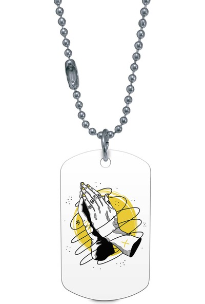 Astak Dua Gümüş Renk Kolye DFT695