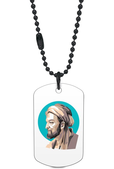 Astak Ibni Sina Siyah Renk Kolye DFT727