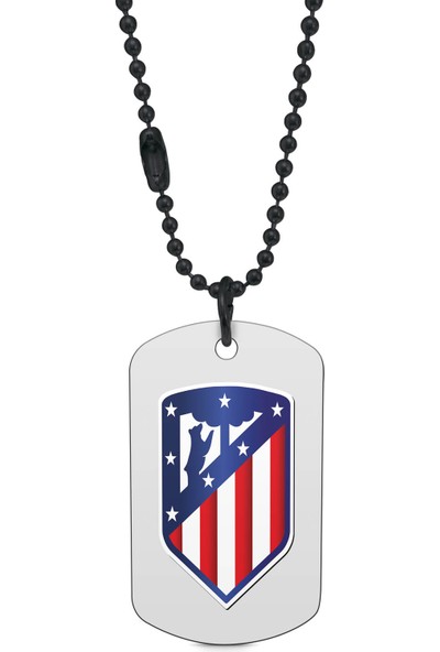 Astak Atletico Madrid Siyah Renk Kolye DFT4401