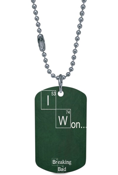 Astak Breaking Bad Gümüş Renk Kolye DFT4826 Astak Breaking Bad Gümüş Renk Kolye DFT4826