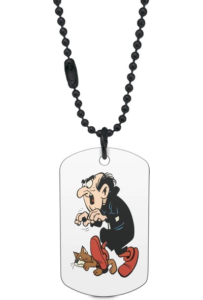 Astak Şirinler Siyah Renk Kolye DFT4745