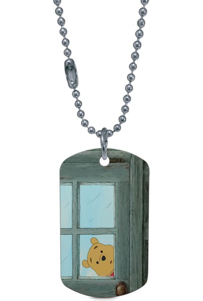Astak Winnie-The-Pooh Gümüş Renk Kolye DFT4236