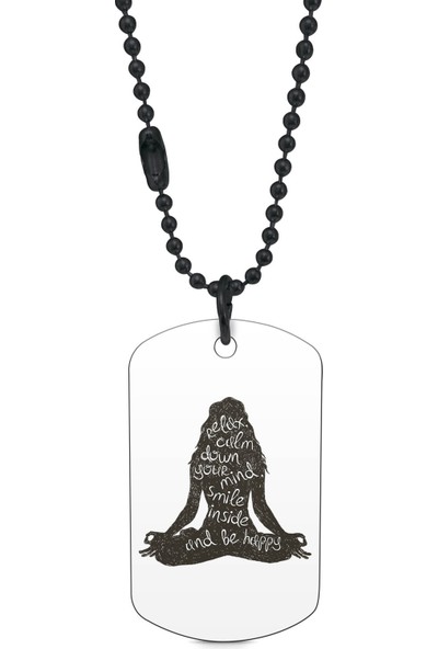 Astak Yoga Siyah Renk Kolye DFT2005