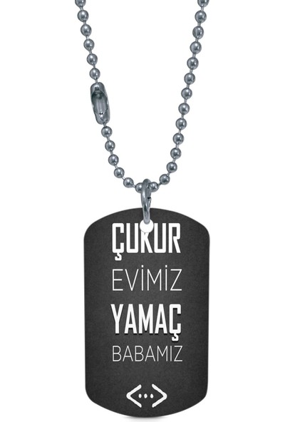 Astak Çukur Gümüş Renk Kolye DFT2639