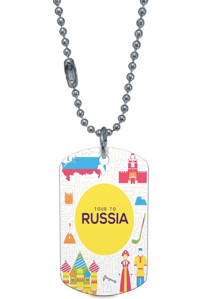 Astak Rusya Gümüş Renk Kolye DFT521