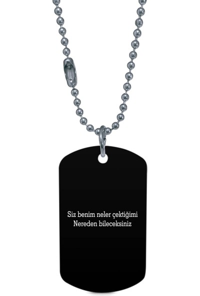 Astak Ahmet Kaya Gümüş Renk Kolye DFT2985