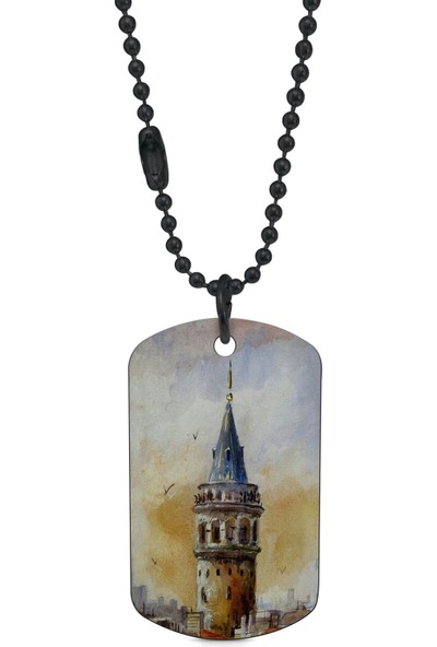 Astak Galata Kulesi Siyah Renk Kolye DFT3538 Astak Galata Kulesi Siyah Renk Kolye DFT3538