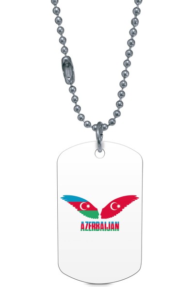 Astak Azerbaycan Gümüş Renk Kolye DFT1453