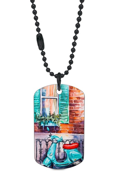 Astak Sokak Siyah Renk Kolye DFT3546