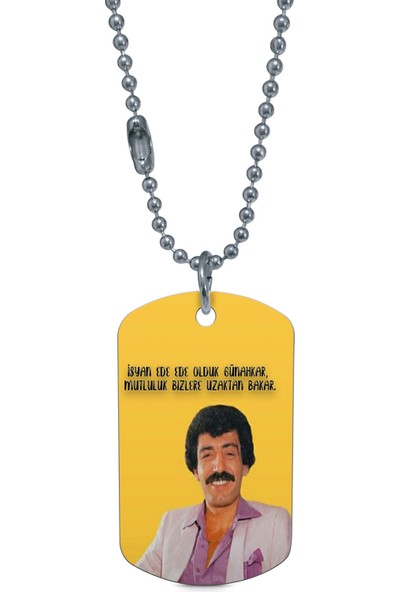 Astak Müslüm Gürses Gümüş Renk Kolye DFT4112