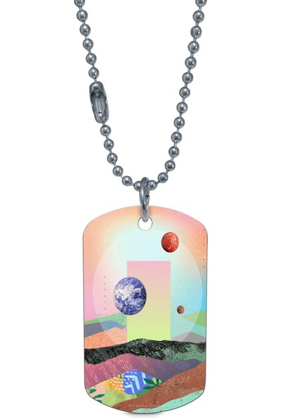 Astak Galaksi Gümüş Renk Kolye DFT560