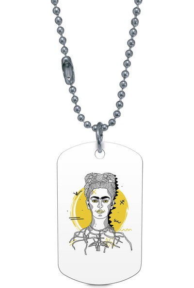 Astak Frida Kahlo Gümüş Renk Kolye DFT982