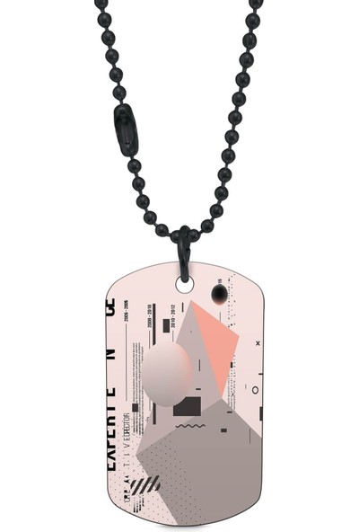 Astak Abstract Siyah Renk Kolye DFT5270