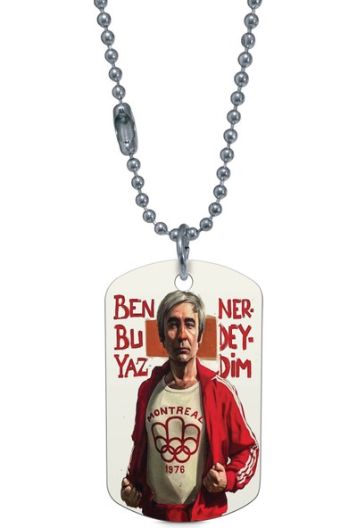 Astak Badi Ekrem Gümüş Renk Kolye DFT5098