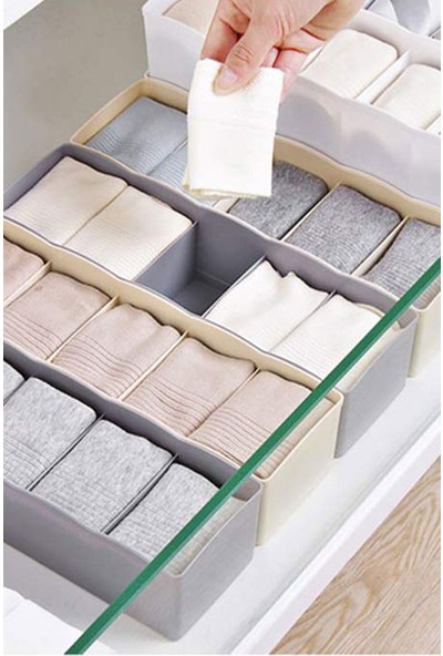 Safestore Çekmece Içi Düzenleyici Organizer 4 Adet 5 Gözlü Çorap Kravat Saklama Kutusu Hurç Sepet Safestore Çekmece Içi Düzenleyici Organizer 4 Adet 5 Gözlü Çorap Kravat Saklama Kutusu Hurç Sepet