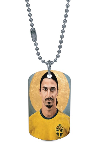 Astak Ibrahimoviç Gümüş Renk Künye / Kolye DFT4488 Astak Ibrahimoviç Gümüş Renk Künye / Kolye DFT4488