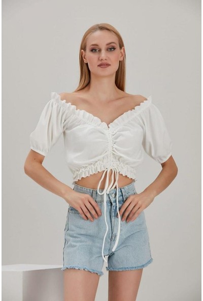 Madonna Yaka Önü Büzgülü