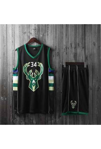Nova Antetokounmpo Jersey No.34 Basketbol Forması Seti (Yurt Dışından)