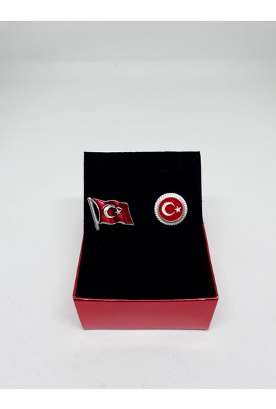 Asperas Grup Ikili Dalgalı Türk Bayrağı ve Yuvarlak Türk Bayrağı Yaka Rozeti Asperas Grup Ikili Dalgalı Türk Bayrağı ve Yuvarlak Türk Bayrağı Yaka Rozeti