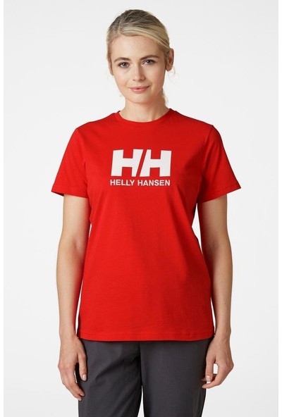 Helly Hansen Hh Logo T-Shirt 34112-162 Kırmızı - Xs